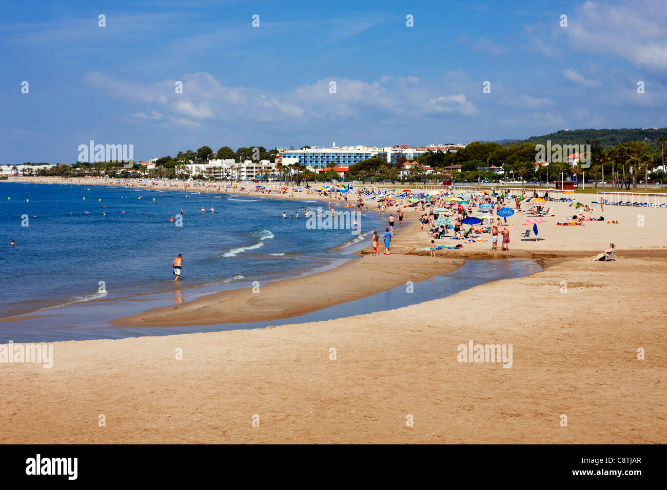 Coma Ruga beach. El Vendrell, Catalonia, Spain Stock Photo: 39879247 ...