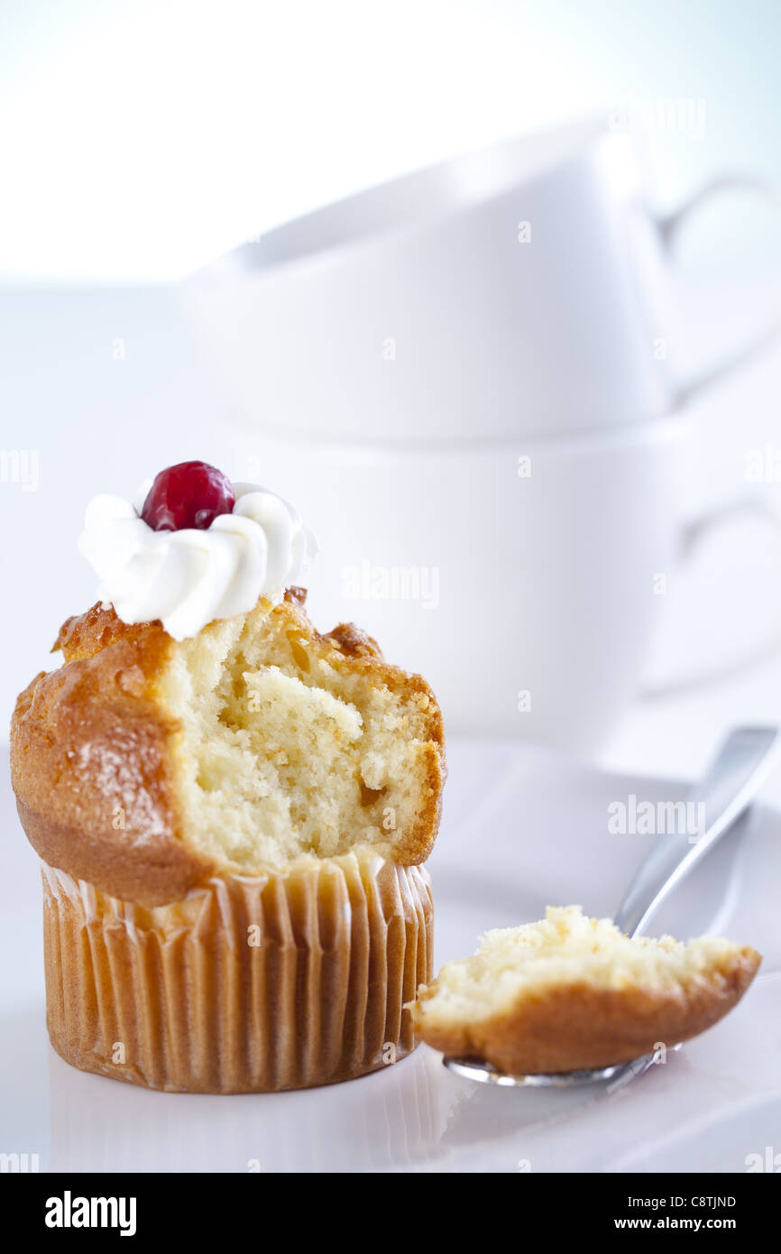 Close-up Of Bakery Items With A Cup Stock Photo - Alamy
