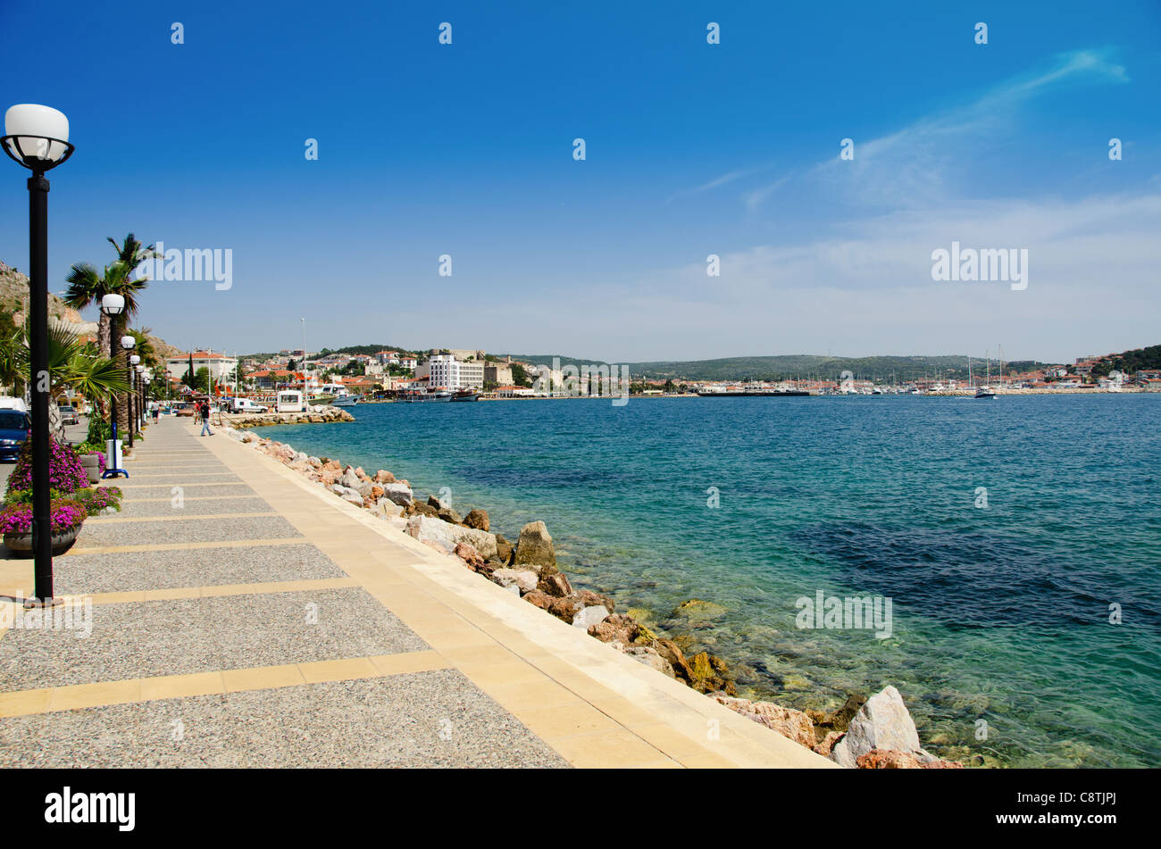 Turkey, Cesme, Promenade Stock Photo - Alamy