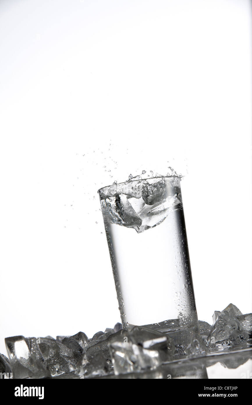 Water Splashing In A Glass Stock Photo - Alamy
