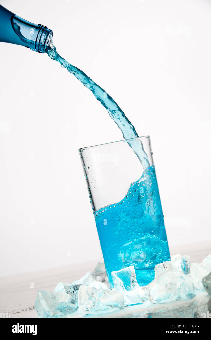 Blue drink hi-res stock photography and images - Alamy
