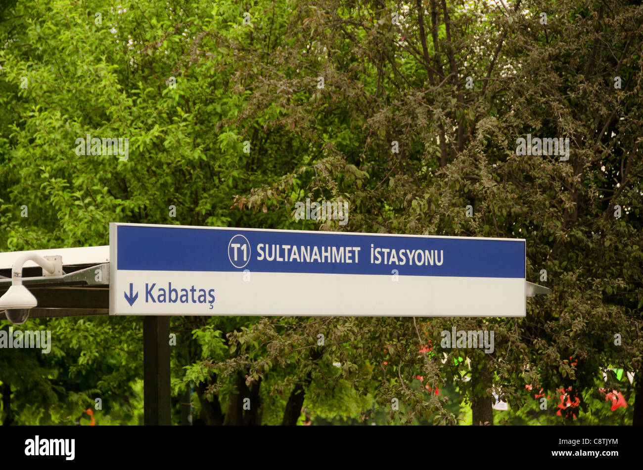Turkey, Istanbul, Station sign Stock Photo - Alamy