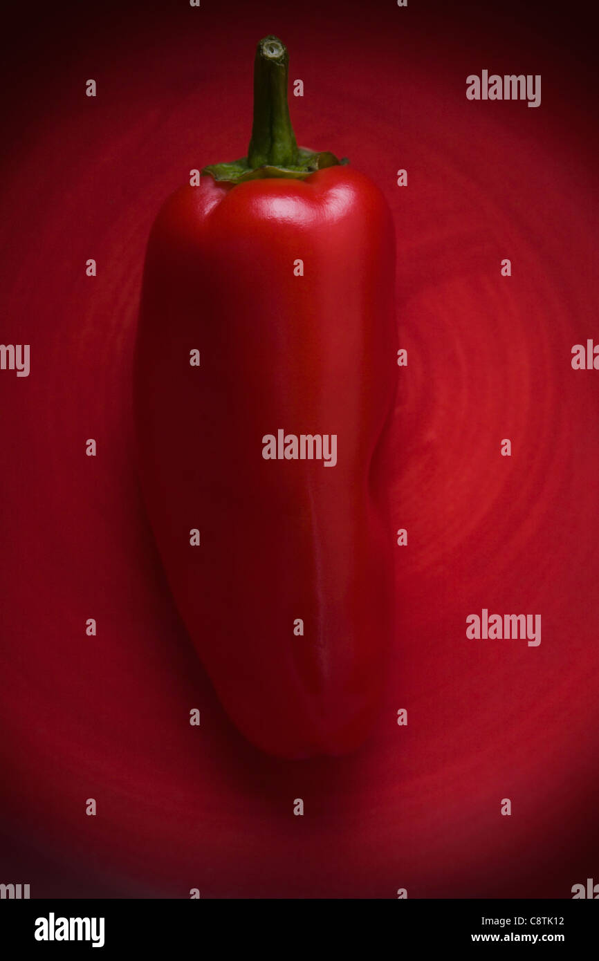 Studio shot of red chili pepper Stock Photo - Alamy