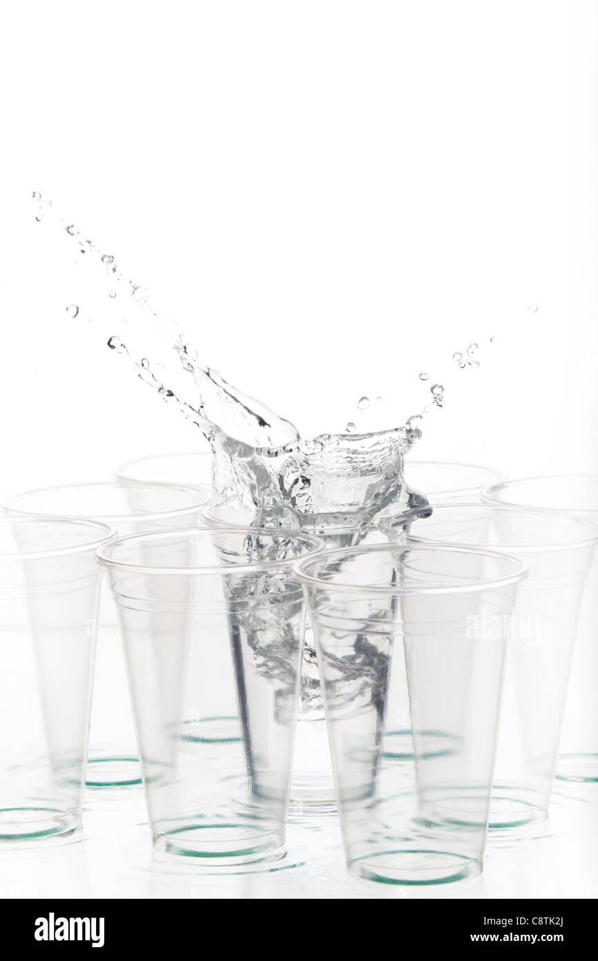 Water Splashing In A Glass Stock Photo - Alamy