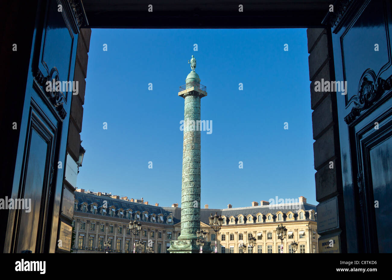 Paris, the column of Place Vendome Stock Photo - Alamy