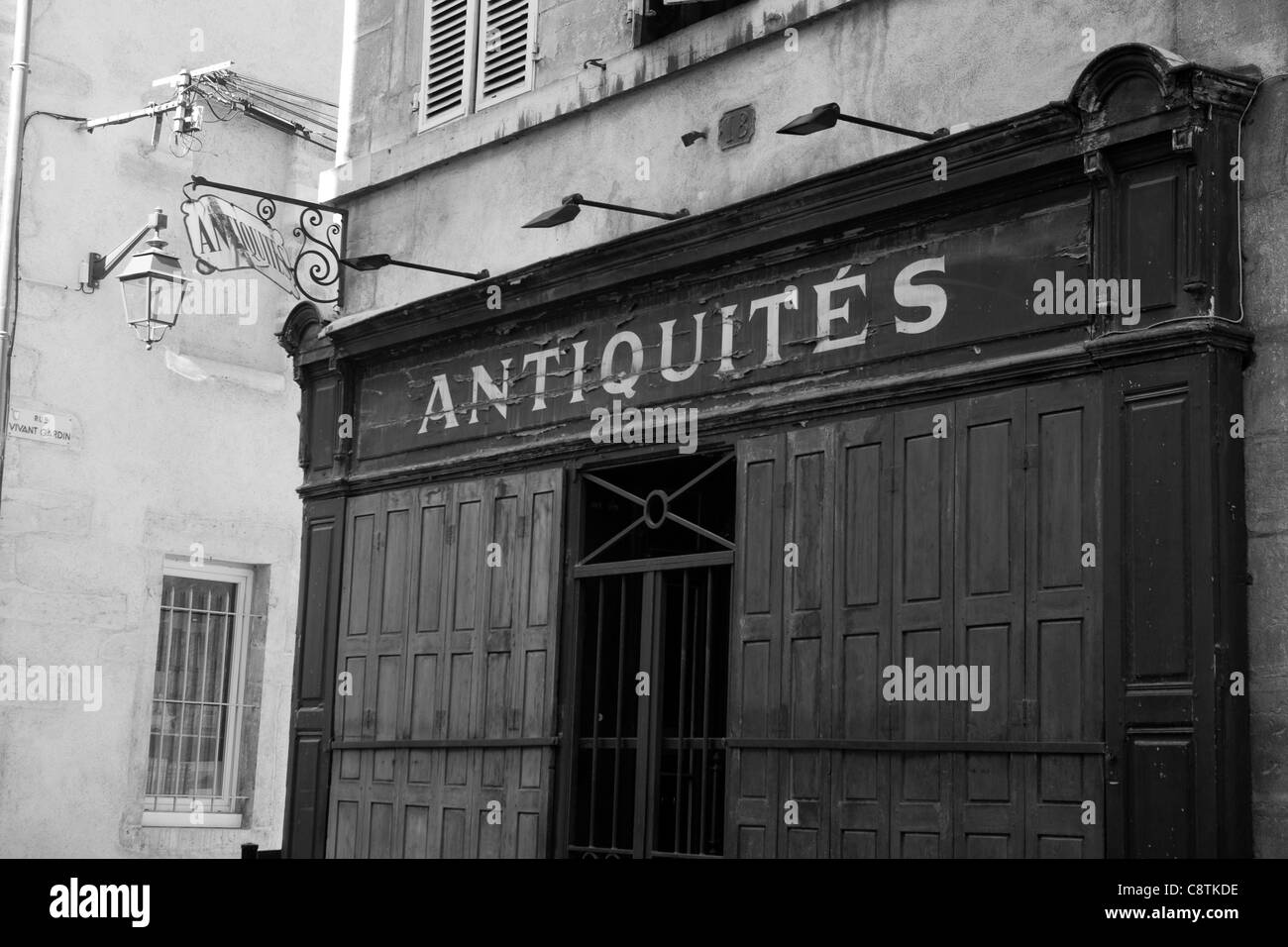 Old shop house Black and White Stock Photos & Images - Alamy