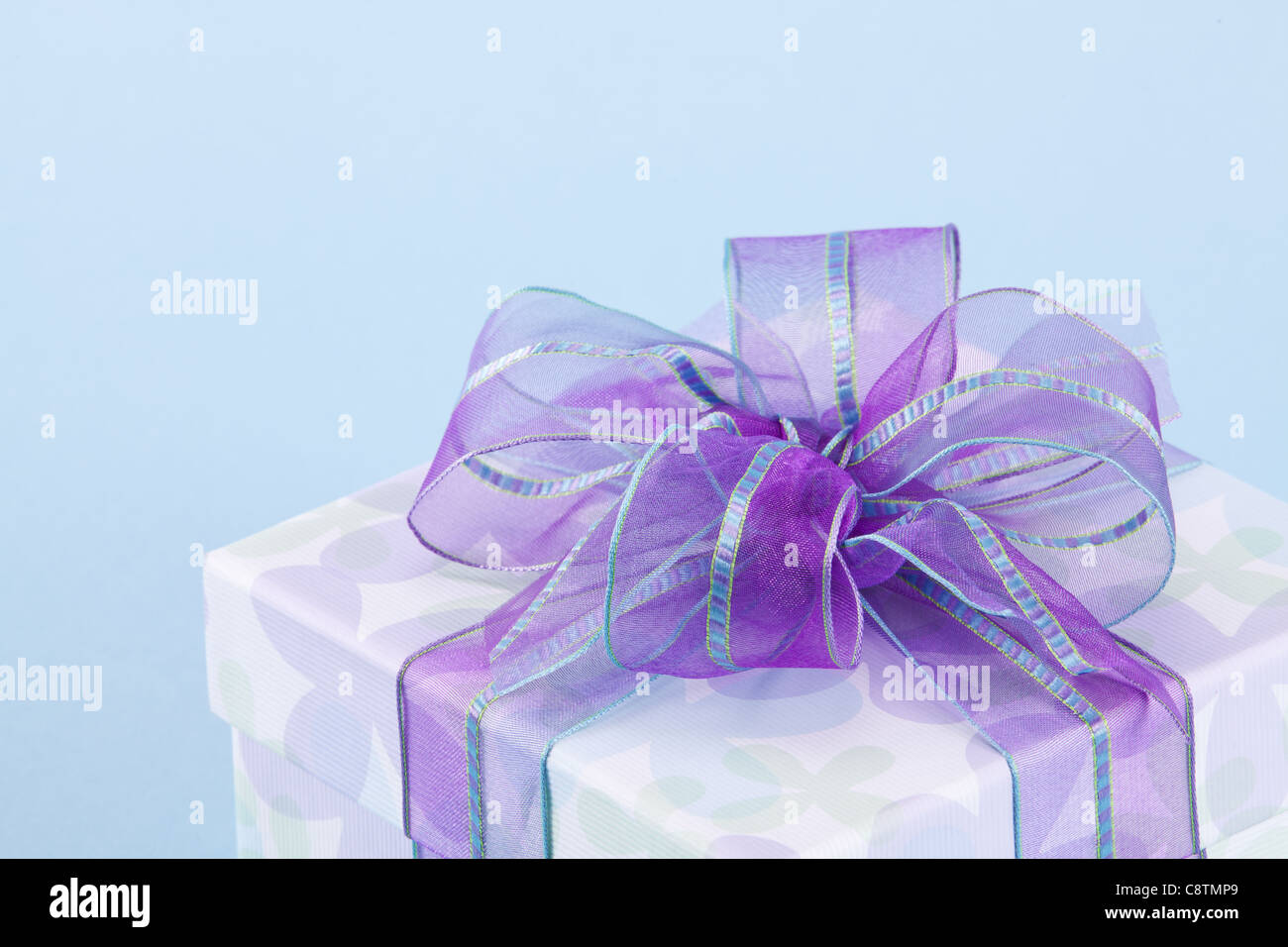 Gift Box With Ribbon Stock Photo - Alamy