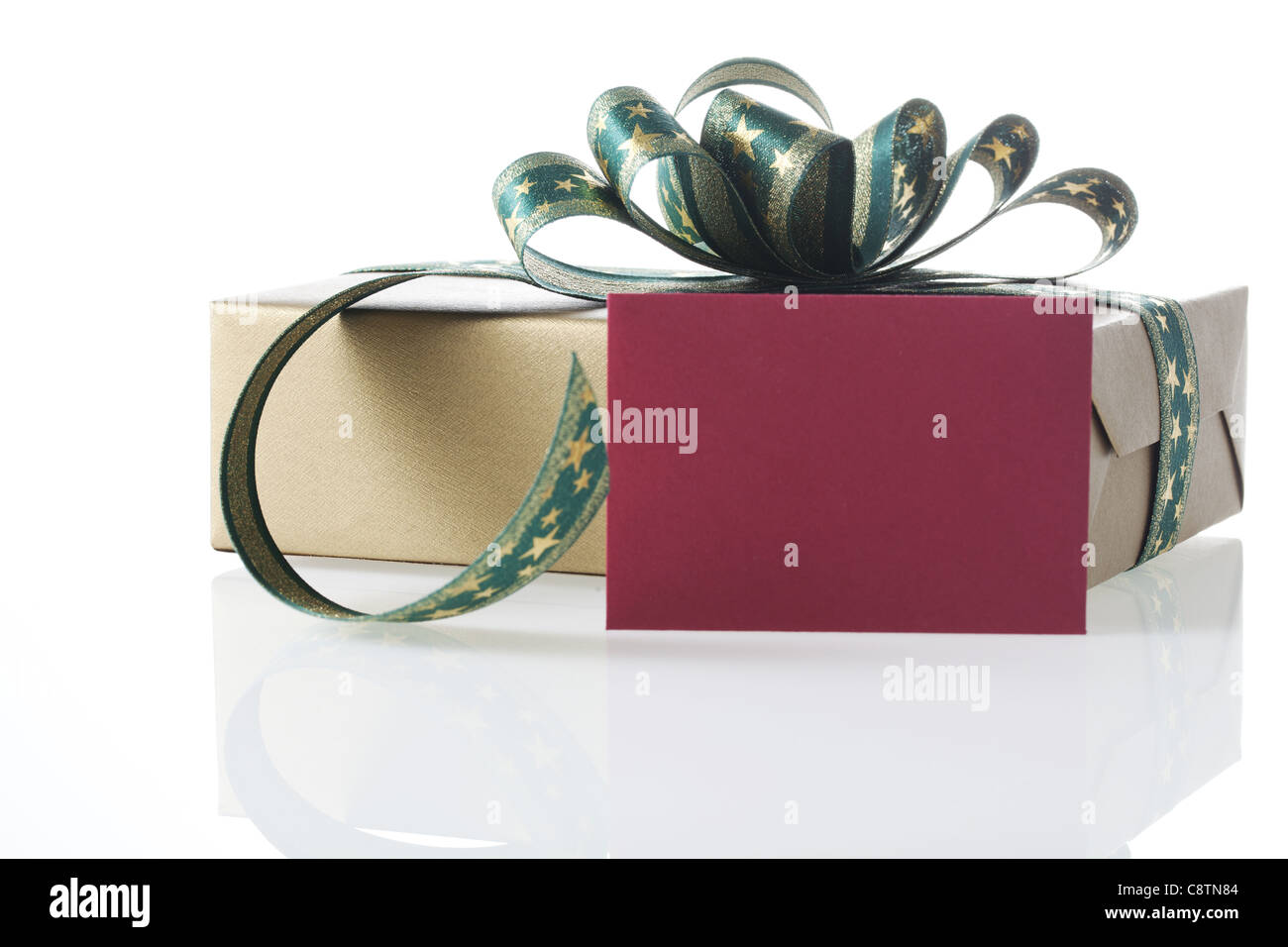 Gift Box With Ribbon Stock Photo - Alamy