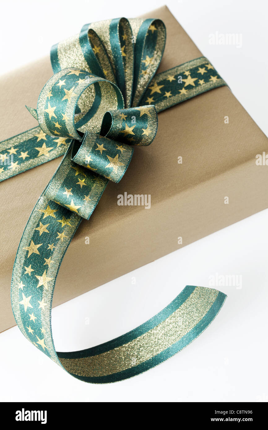 Gift Box With Ribbon Stock Photo - Alamy