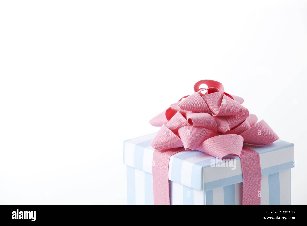 Gift Box With Ribbon Stock Photo - Alamy
