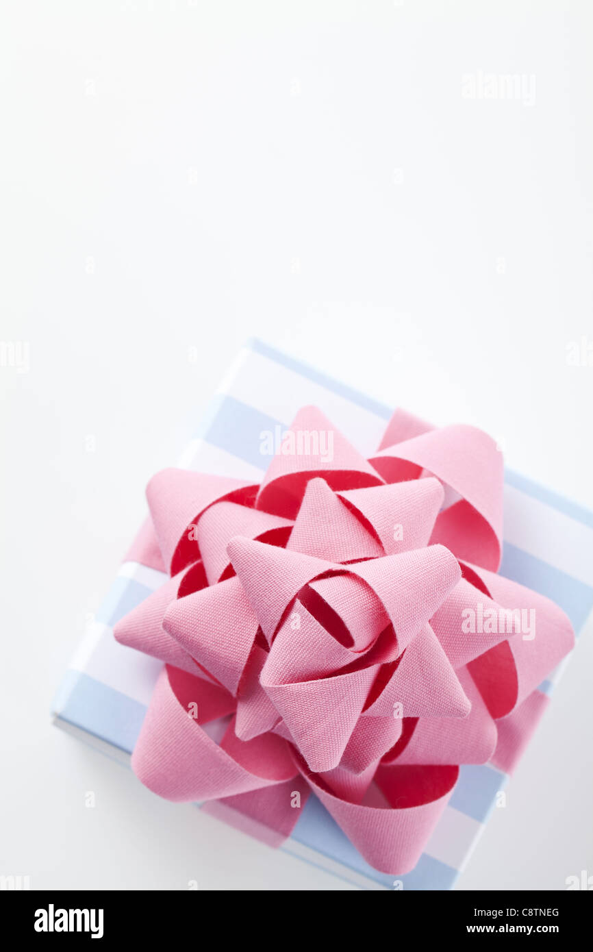 Gift Box With Ribbon Stock Photo - Alamy