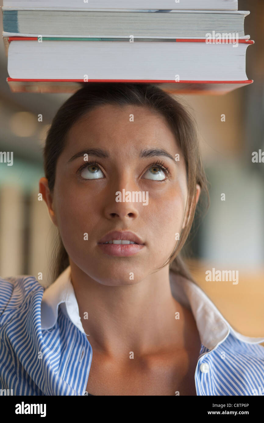 Balancing book on head hi-res stock photography and images - Alamy