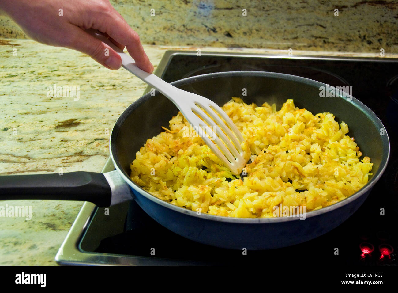 Rosti, Traditional Swiss food Stock Photo - Alamy