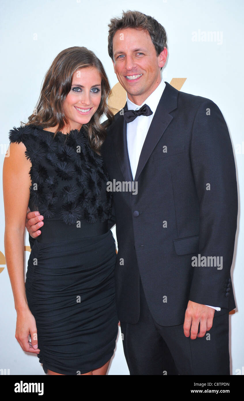 Alexi Ashe, Seth Meyers at arrivals for The 63rd Primetime Emmy Awards ...