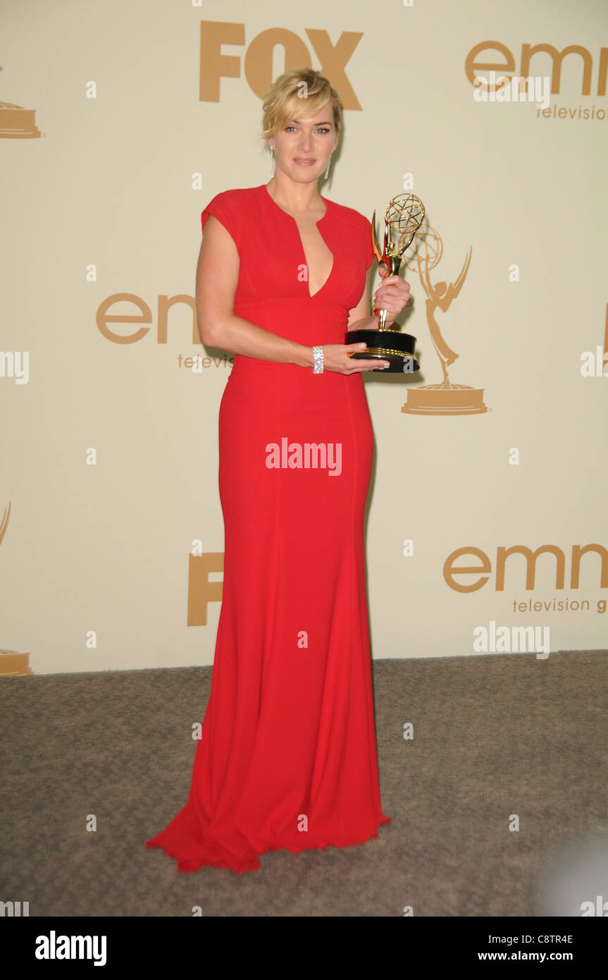 Kate Winslet in the press room for The 63rd Primetime Emmy Awards ...