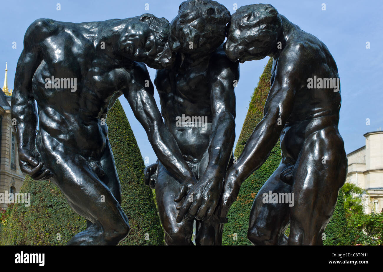 Paris, sculptures of August Rodin in the Rodin Museum Stock Photo - Alamy