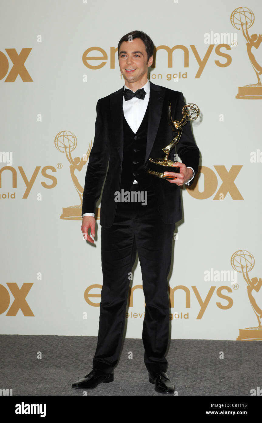 Jim Parsons in the press room for The 63rd Primetime Emmy Awards ...