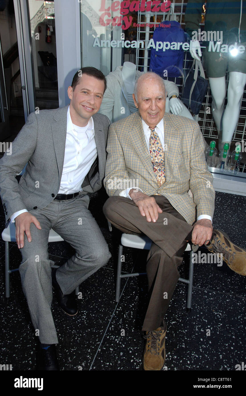 Jon Cryer, Carl Reiner at the induction ceremony for Star on the ...