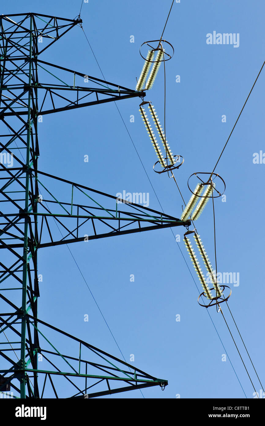 High Voltage Pylon Stock Photo - Alamy