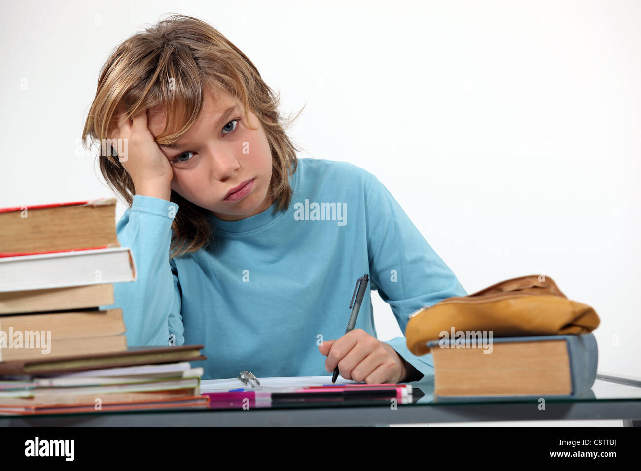 A young boy studying Stock Photo - Alamy A young boy studying Stock Photo - Alamy
