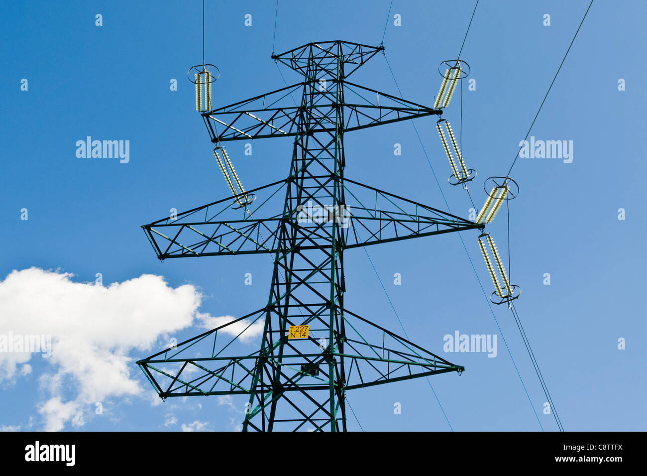 High Voltage Pylon Stock Photo - Alamy