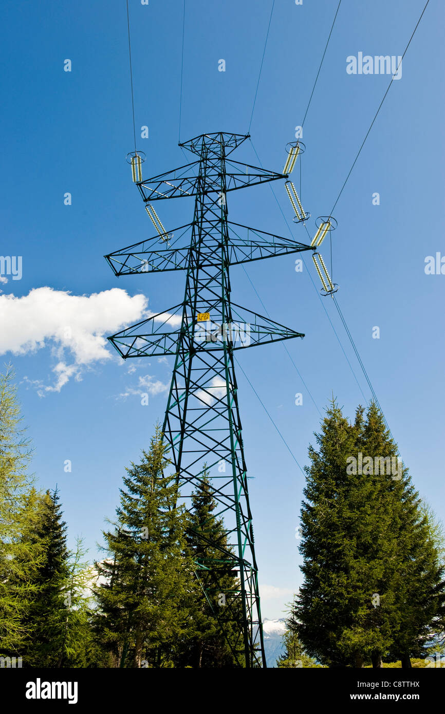 High Voltage Pylon Stock Photo - Alamy