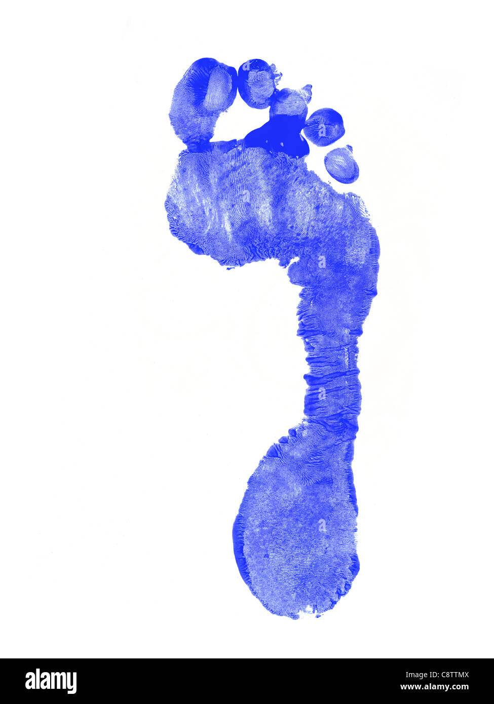 Feet and hand prints on a white background Stock Photo - Alamy