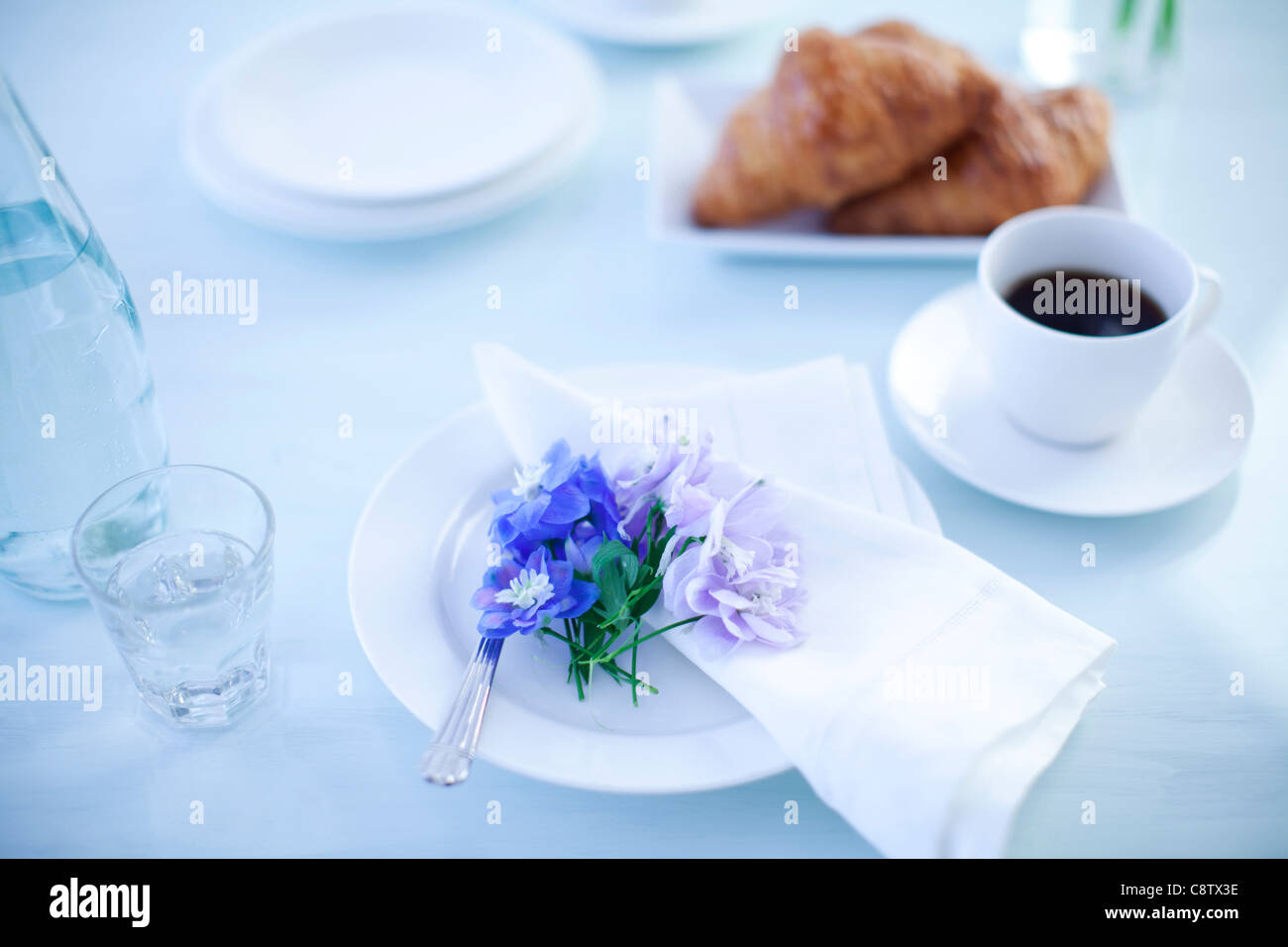 Flowers With Food Stock Photo - Alamy