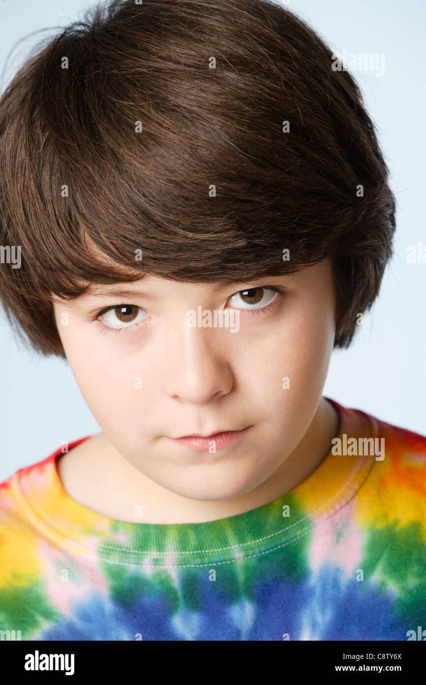 Studio portrait of boy Stock Photo - Alamy