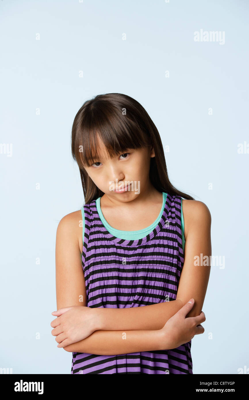 Studio portrait of girl Stock Photo - Alamy