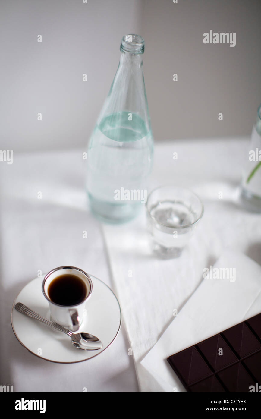Coffee With Water Stock Photo - Alamy