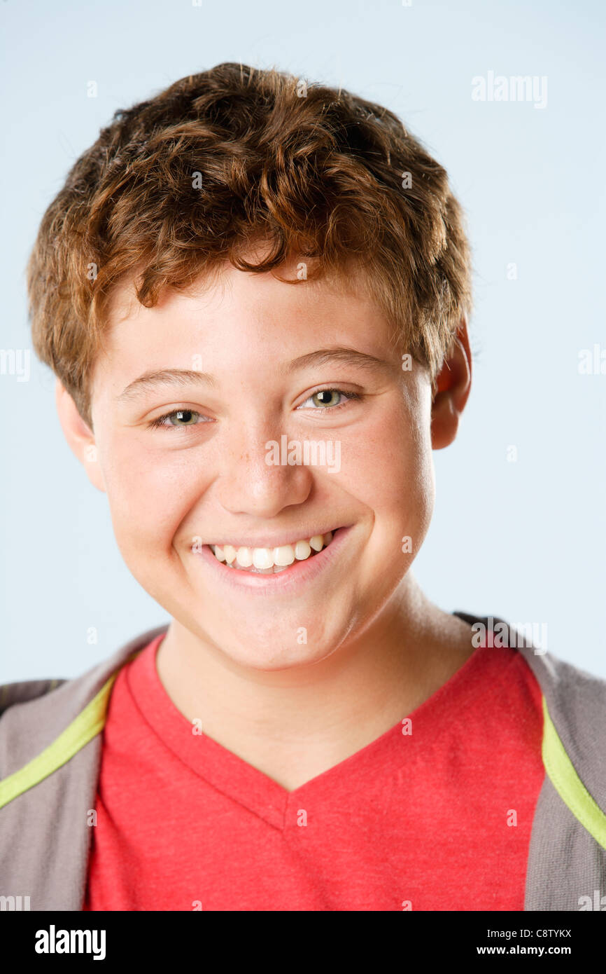 Studio portrait of boy Stock Photo - Alamy