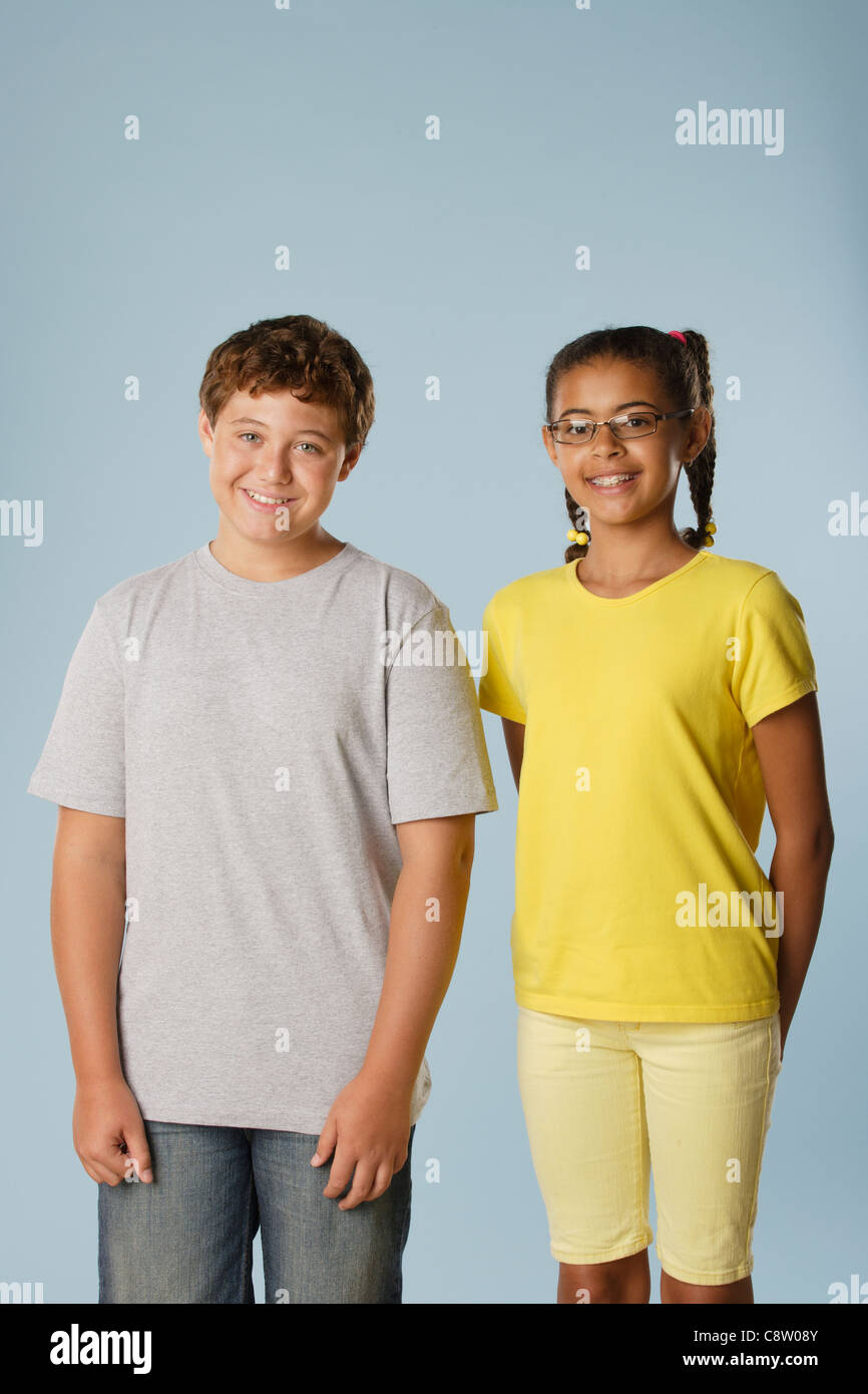 Native american boy with girl hi-res stock photography and images - Alamy