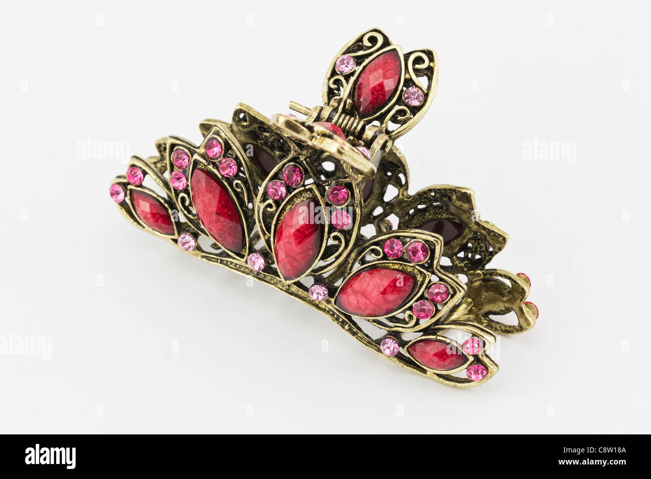 Red hair clip Stock Photo - Alamy