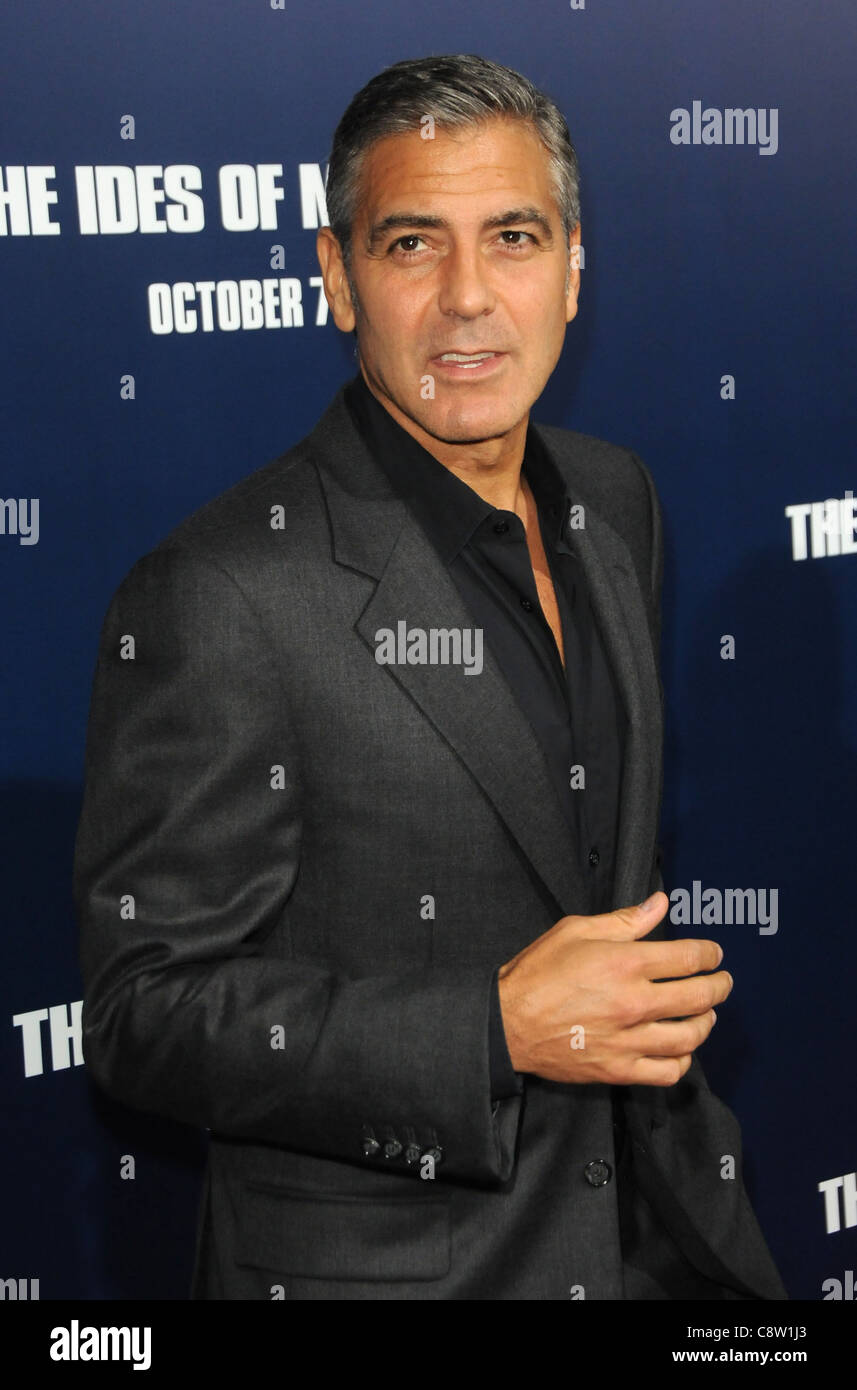 George Clooney at arrivals for THE IDES OF MARCH Screening, Samuel ...