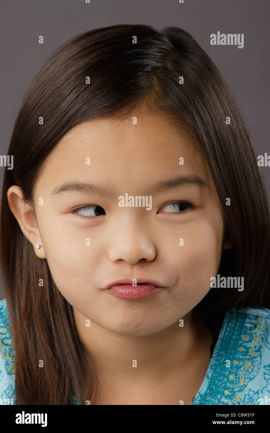 Vertical shot girl making hi-res stock photography and images - Alamy