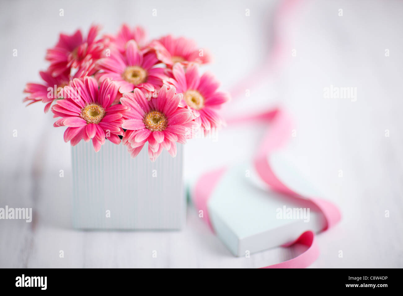 Flowers In A Box Stock Photo - Alamy