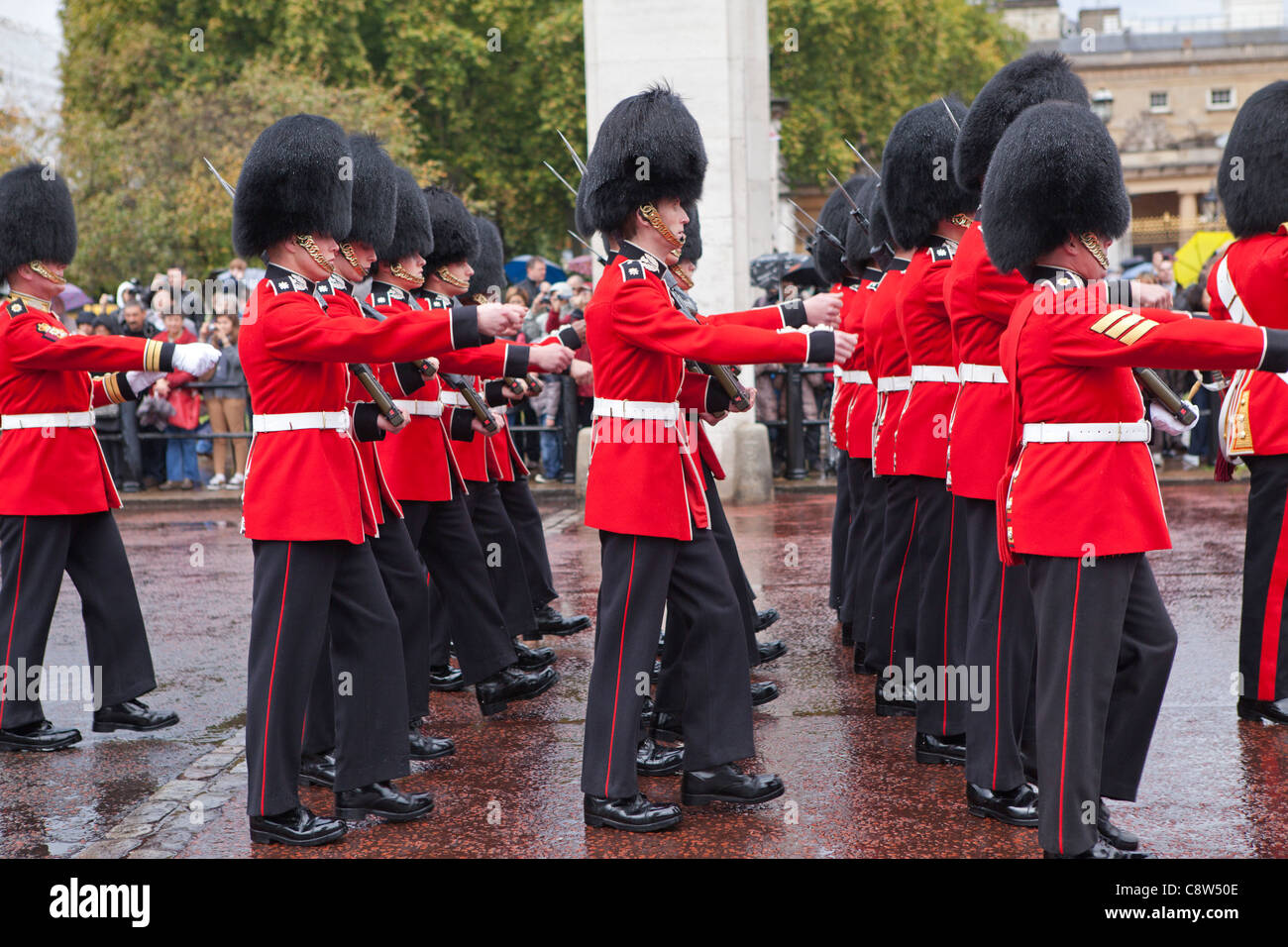 Changing of the Guard, Buckingham Palace, London, England, UK Stock ...