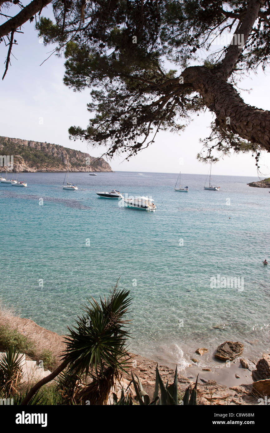 Mallorca Majorca Balearic isle Spain seascape of the bay of Sant Elm ...
