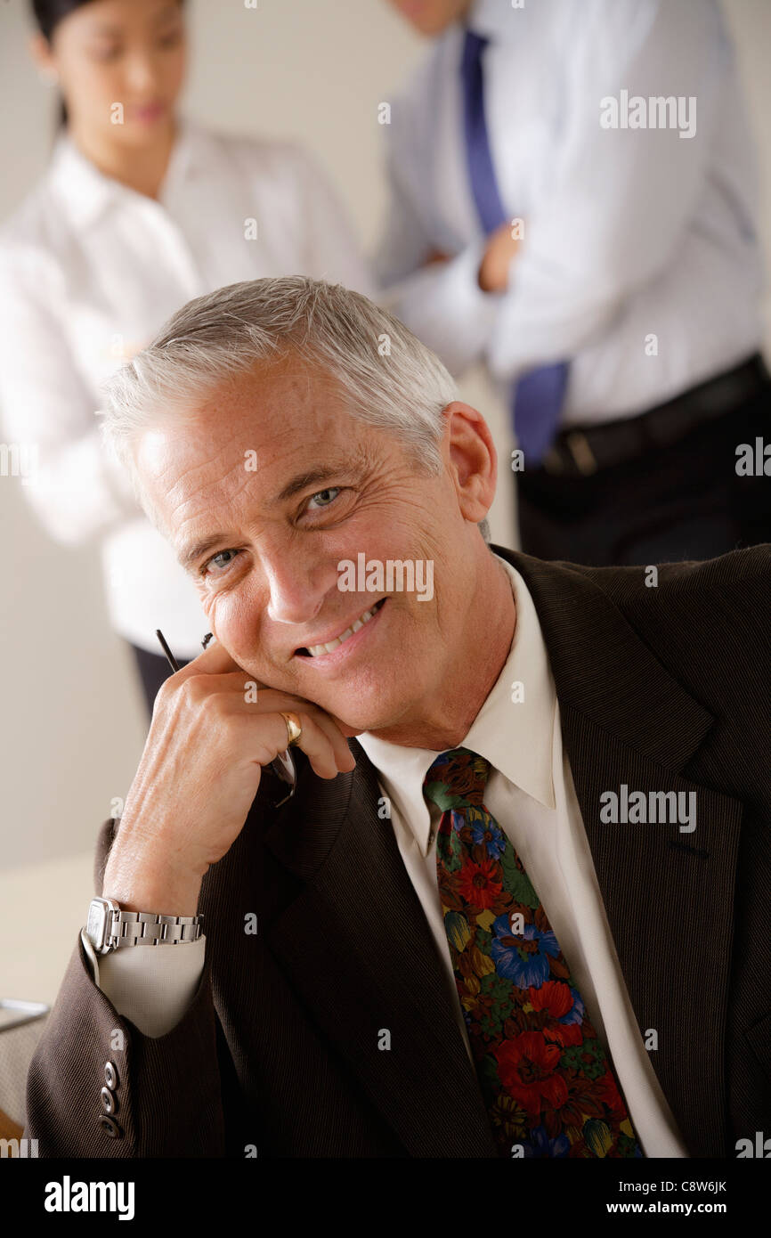 Portrait of smiling senior businessman Stock Photo - Alamy Portrait of smiling senior businessman Stock Photo - Alamy