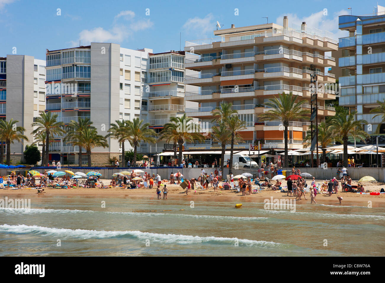 Beachfront beach spain hi-res stock photography and images - Alamy