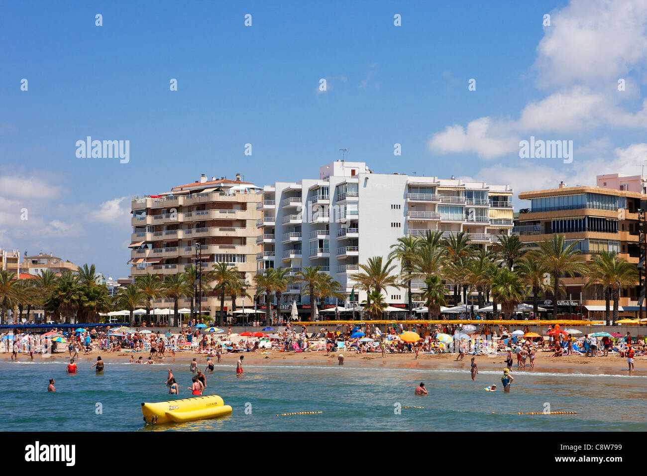 Beachfront beach spain hi-res stock photography and images - Alamy