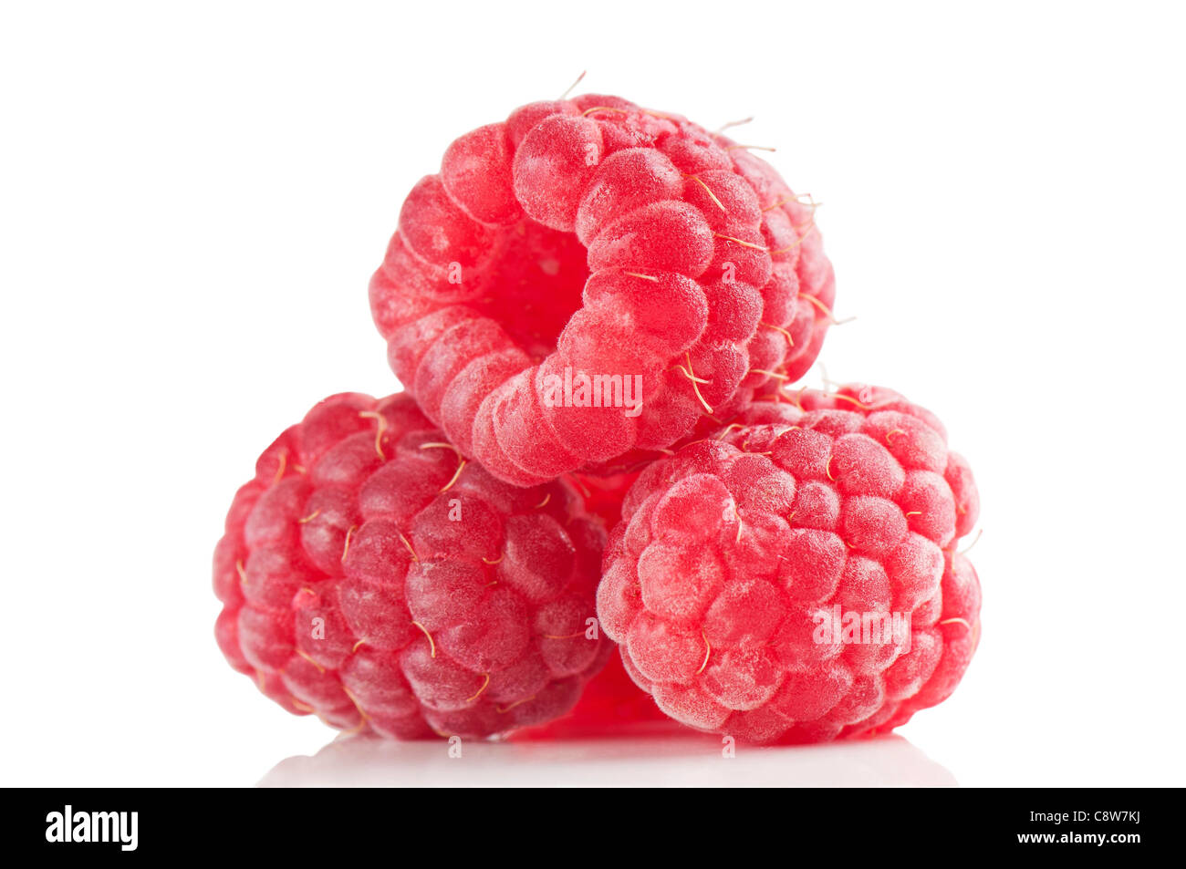 Ripe raspberry isolated on a white background Stock Photo - Alamy
