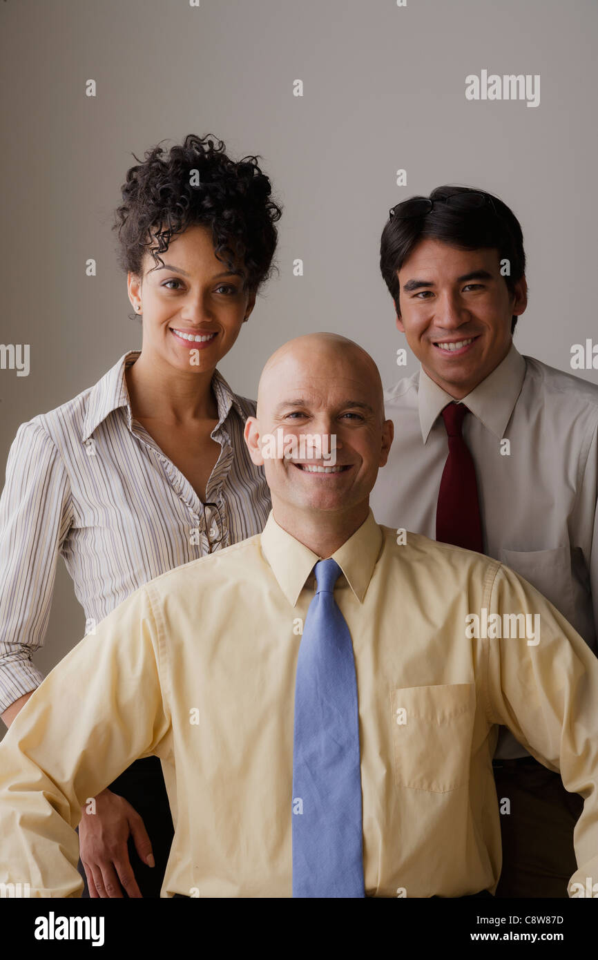 Vertical shot smiling business hi-res stock photography and images - Alamy