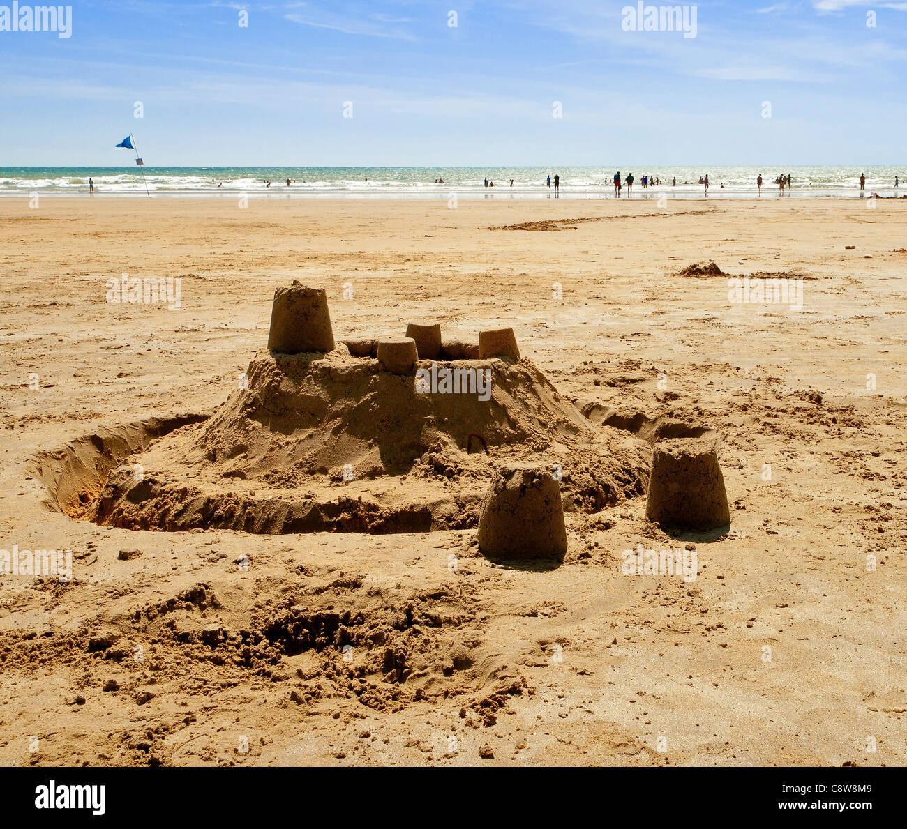 Sandcastle beach hi-res stock photography and images - Alamy