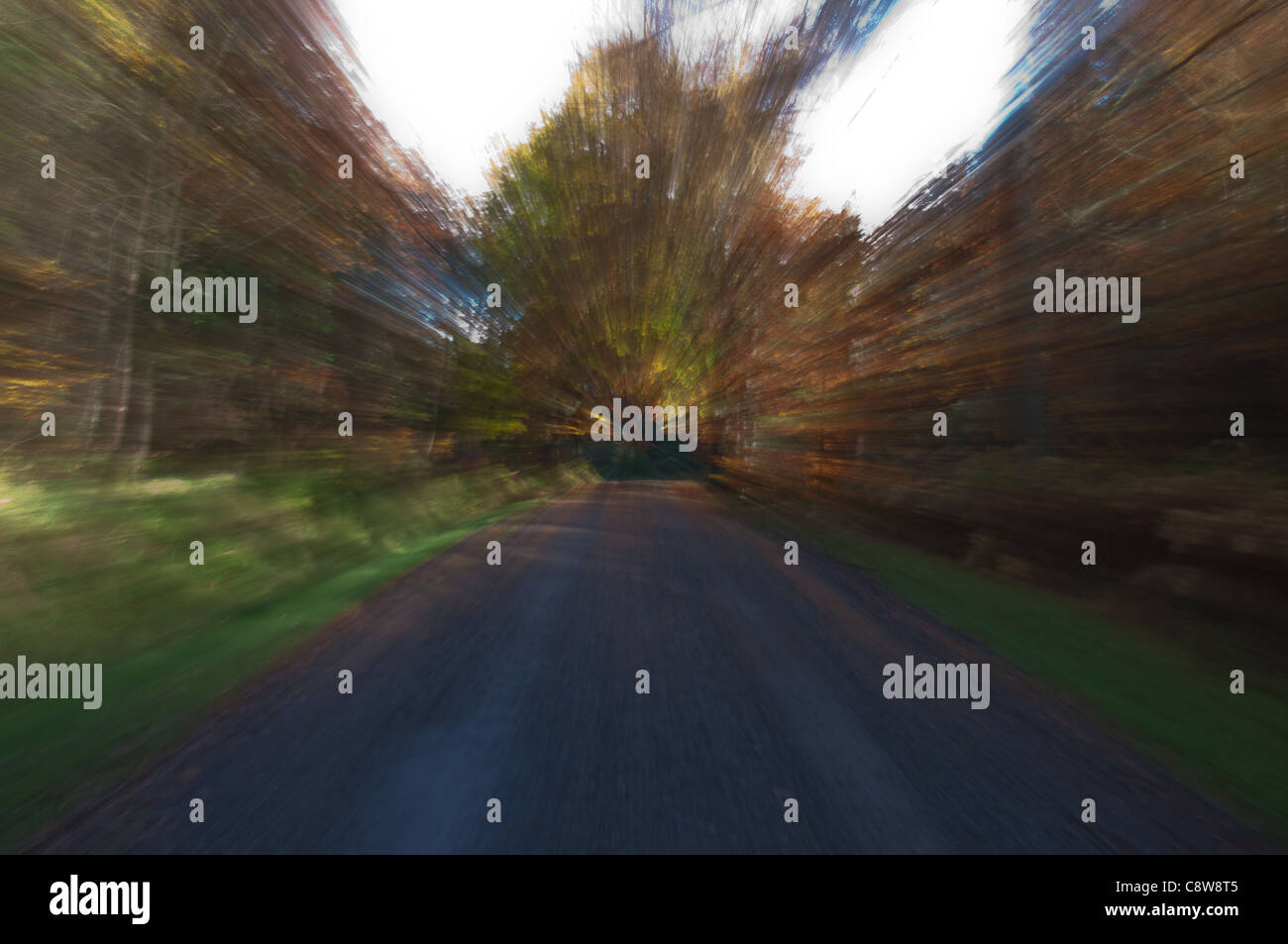 Image zoom, images made by zooming the lens on a longer exposure taken ...