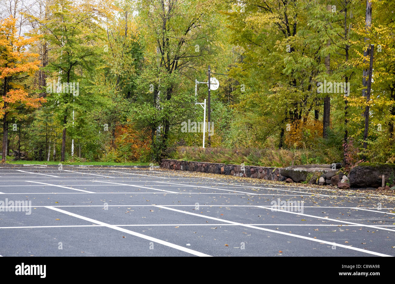 Empty Parking Lot Stock Photo - Alamy