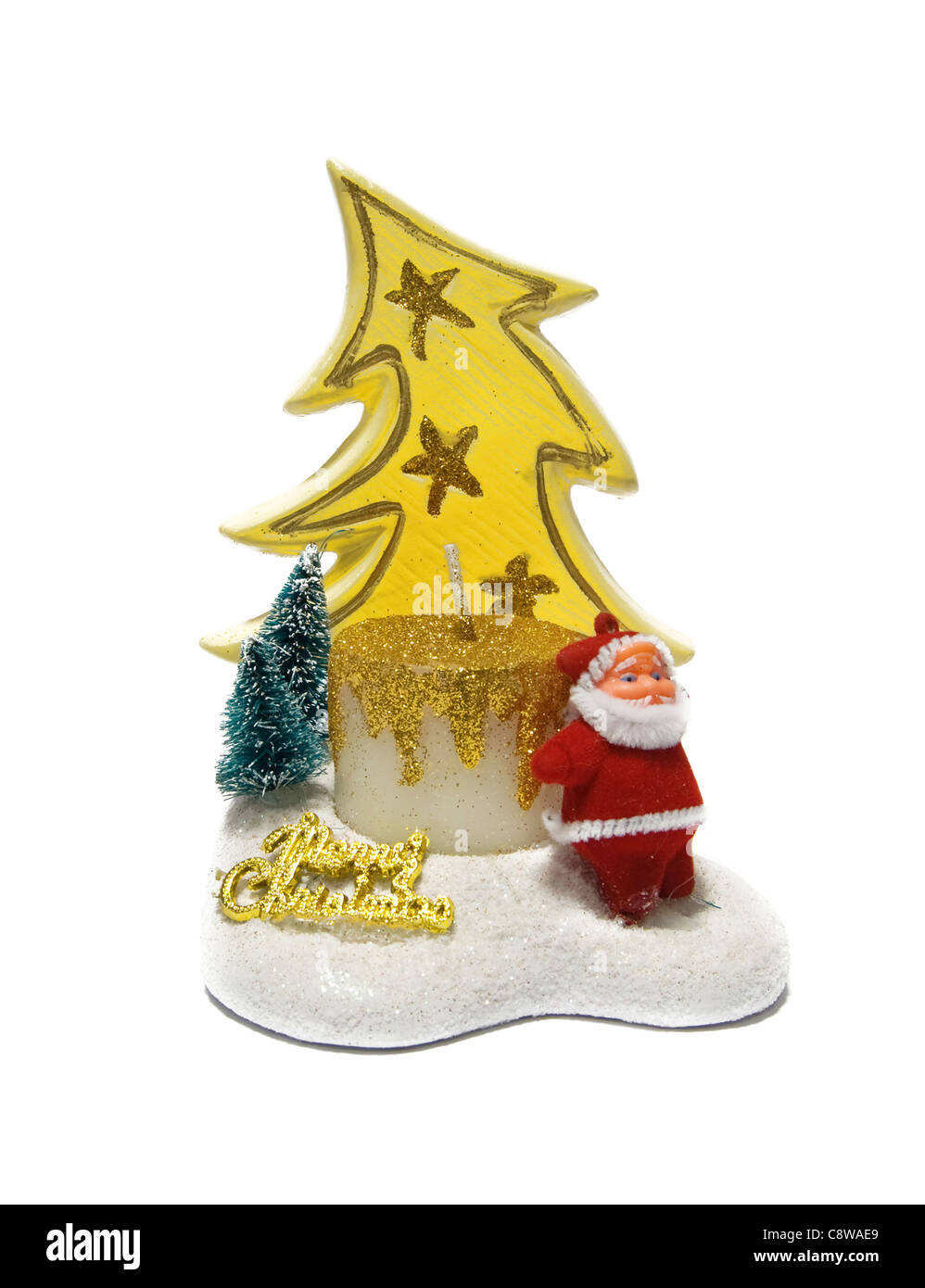 Red and gold christmas decoration Cut Out Stock Images & Pictures - Alamy