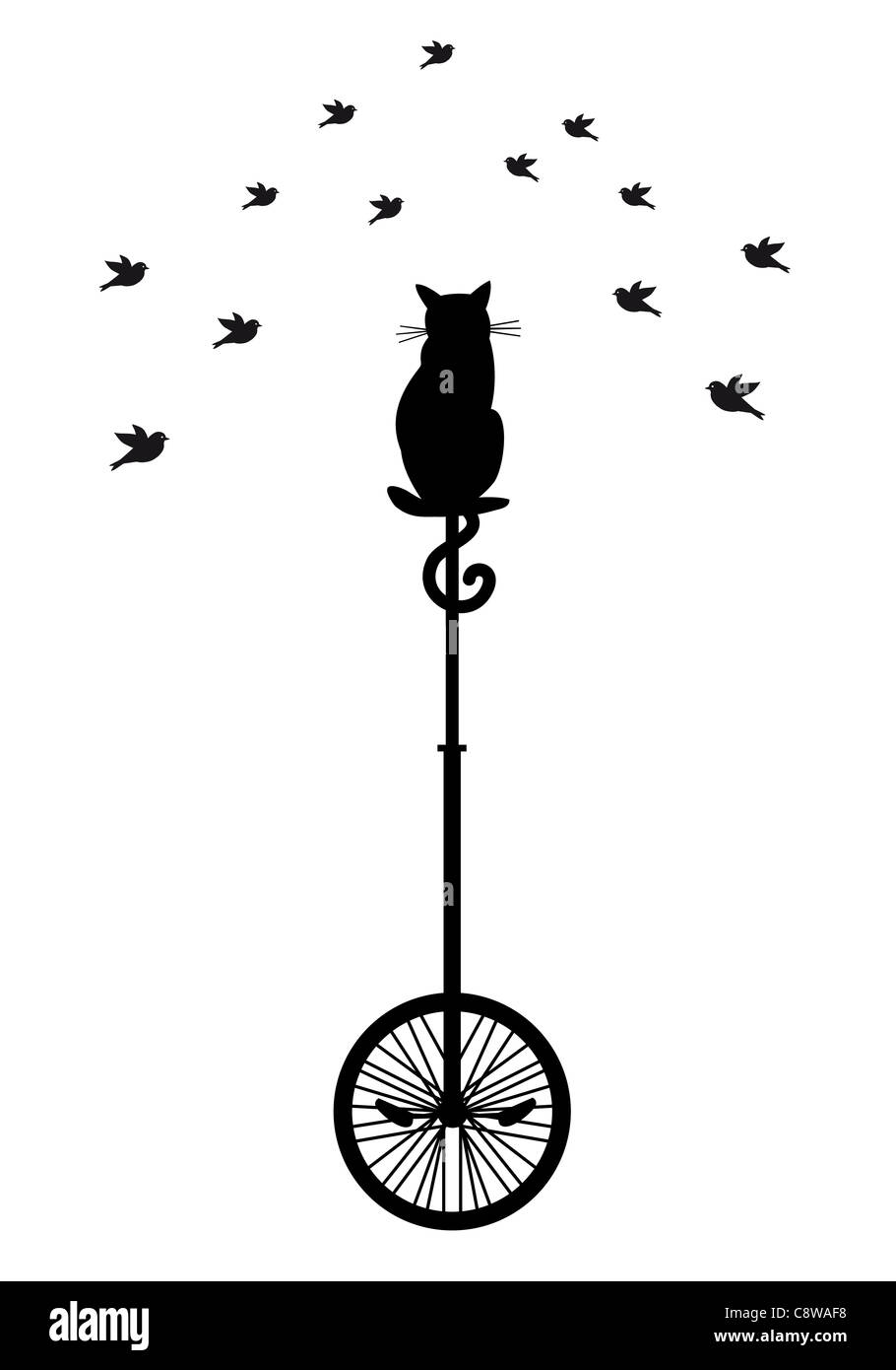 Bicycle circus Cut Out Stock Images & Pictures - Alamy