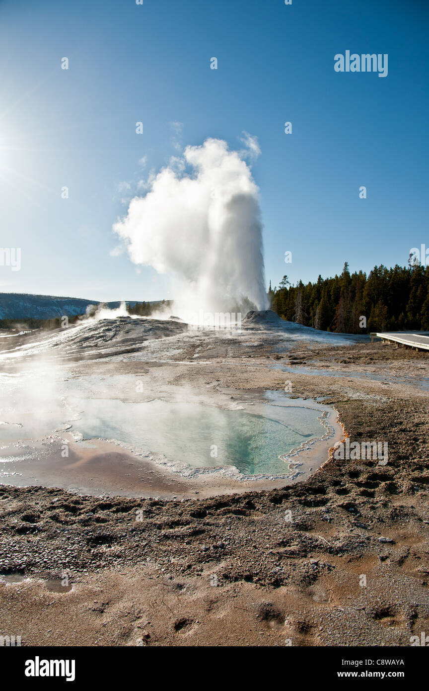 The Lions Group eruption at Yellowstone National Park Stock Photo - Alamy